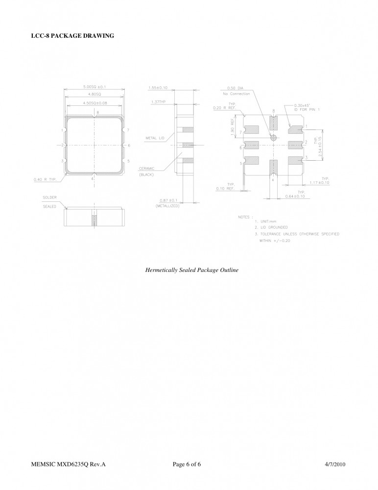 MXD6235QB datasheet page 6