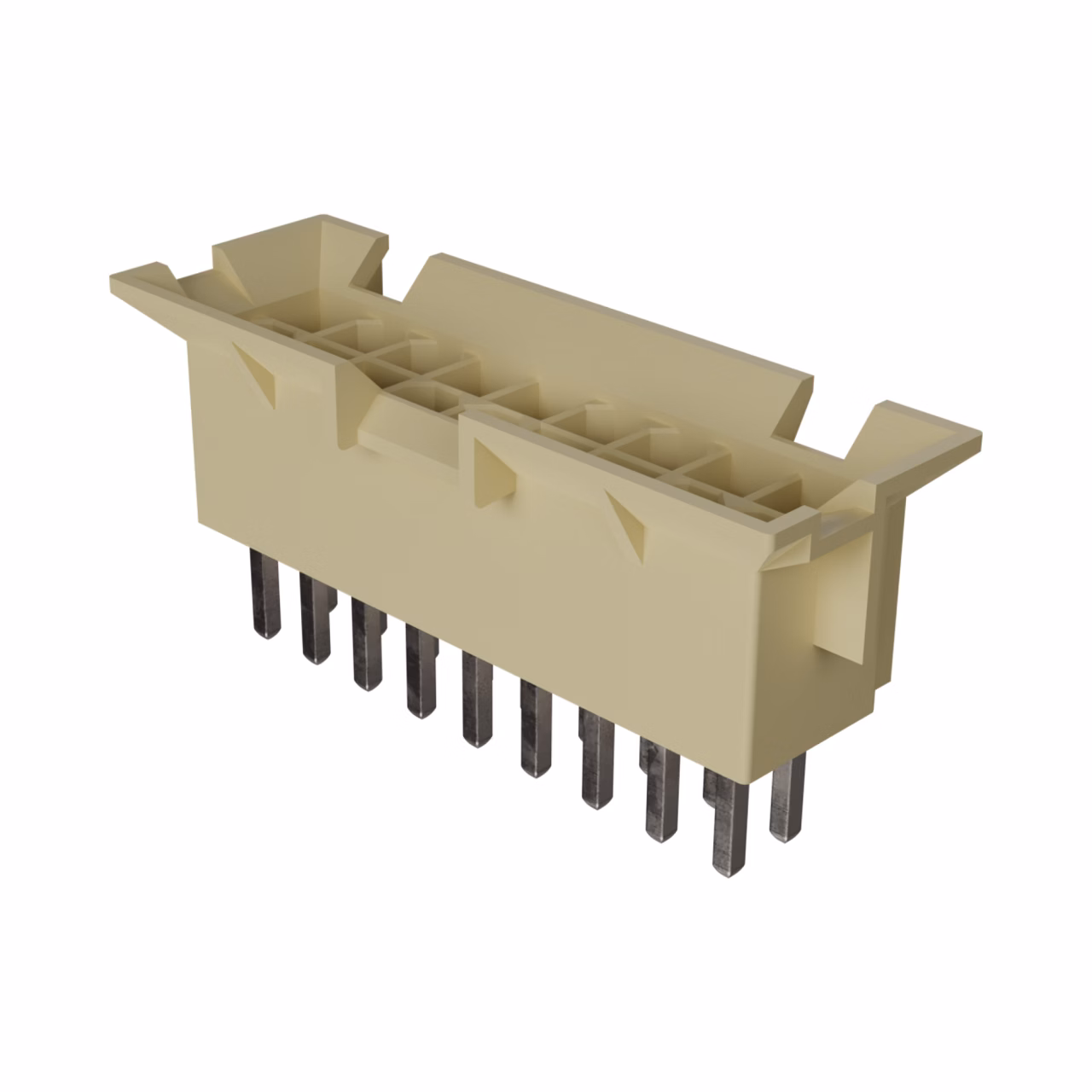 Mini-Fit Jr. BMI Header, 4.20mm Pitch , Dual Row, Vertical, 18 Circuits, Nylon, UL 94V-0, Matte Tin (Sn) Plating, Natural for sale