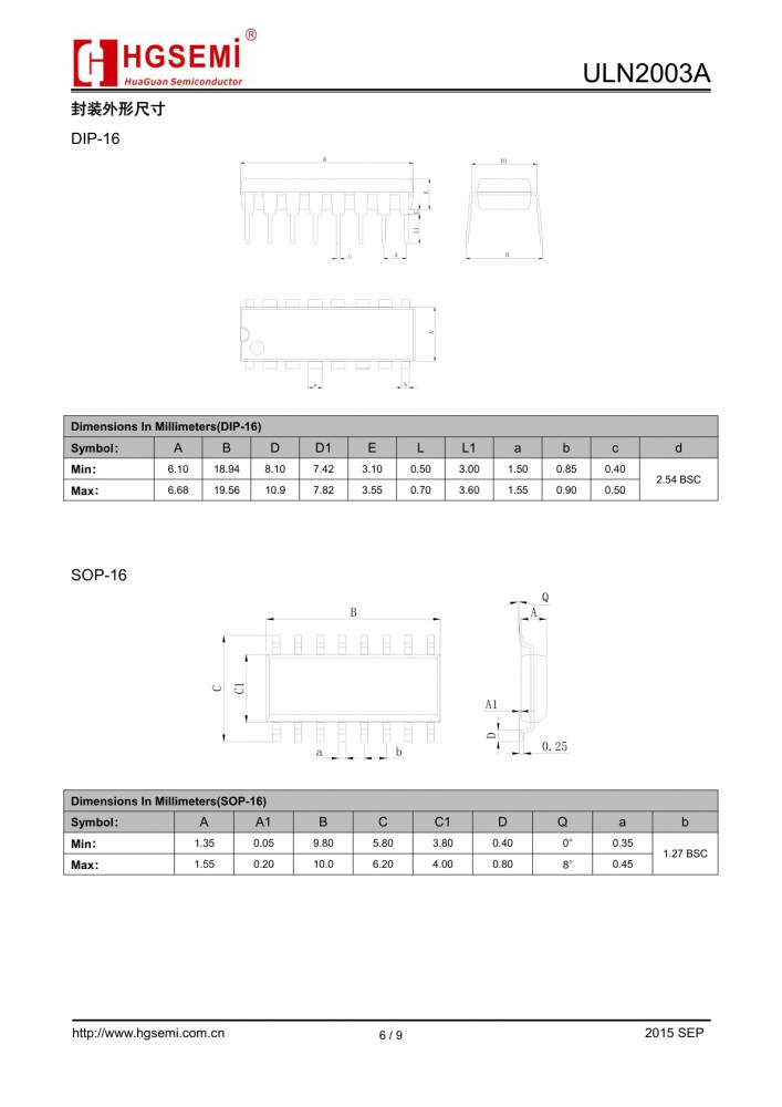 ULN2003AN datasheet page 6