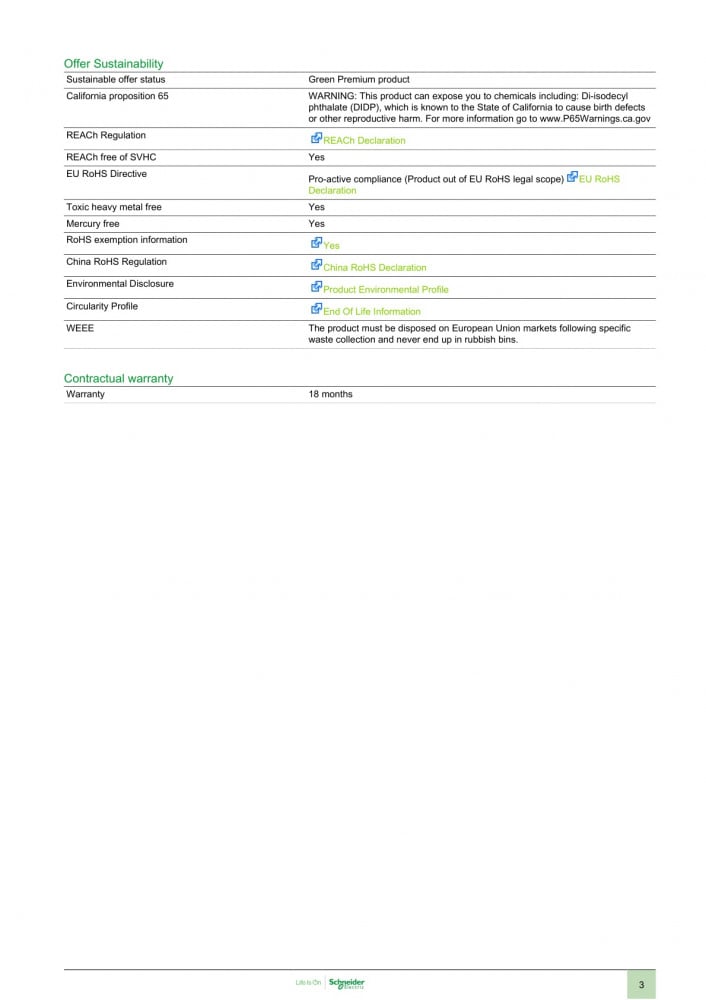 XB4FA11 technical document page 3