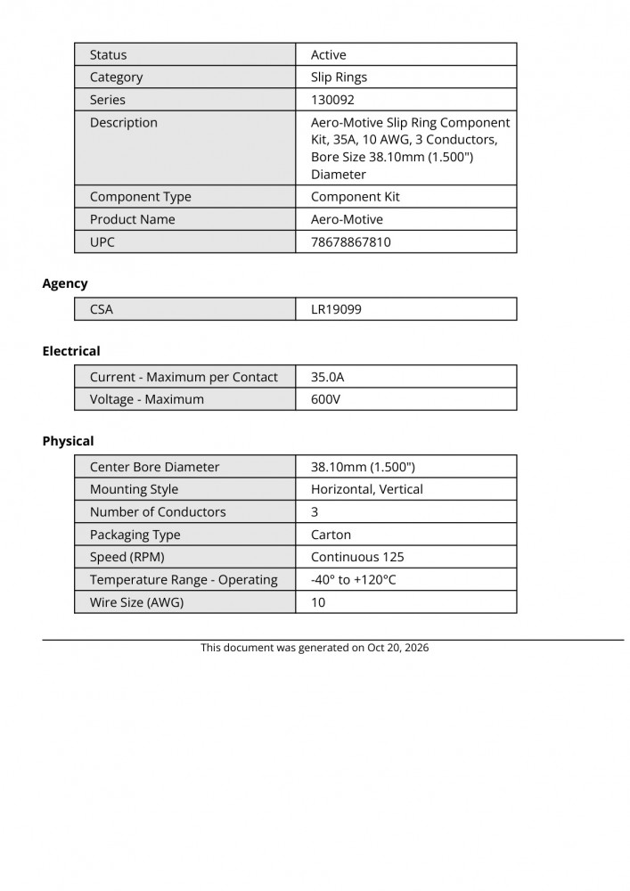 MOLEX 1300920167 technical document image, page 2