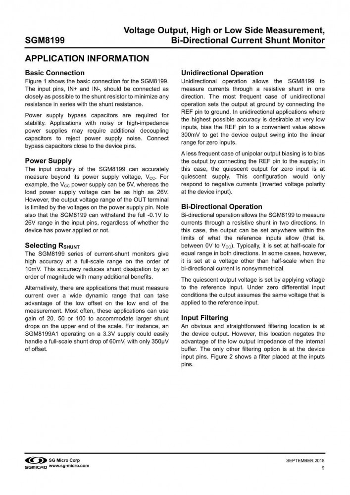 SGM8199A1 datasheet page 9