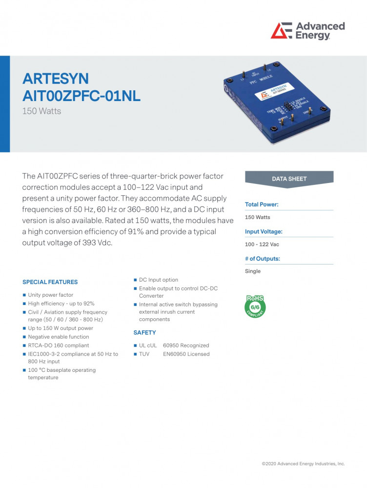 AIT00ZPFC-01NL datasheet page 1