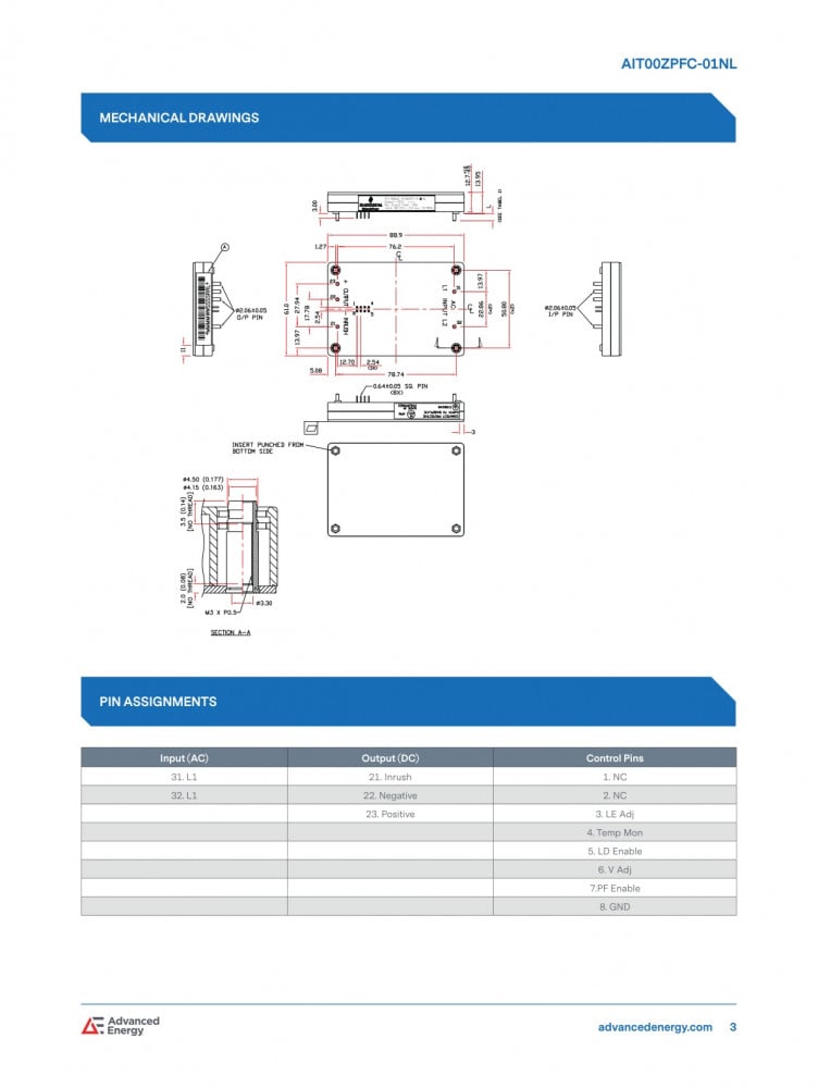 AIT00ZPFC-01NL datasheet page 3