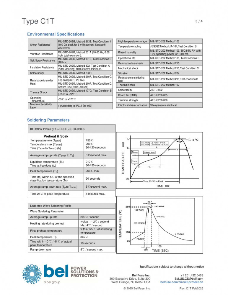 C1T Series datasheet page 3