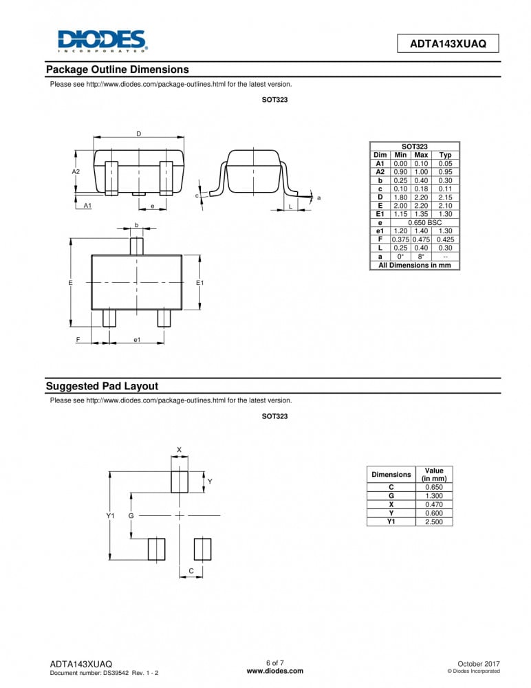 ADTA143XUAQ-13 datasheet page 6