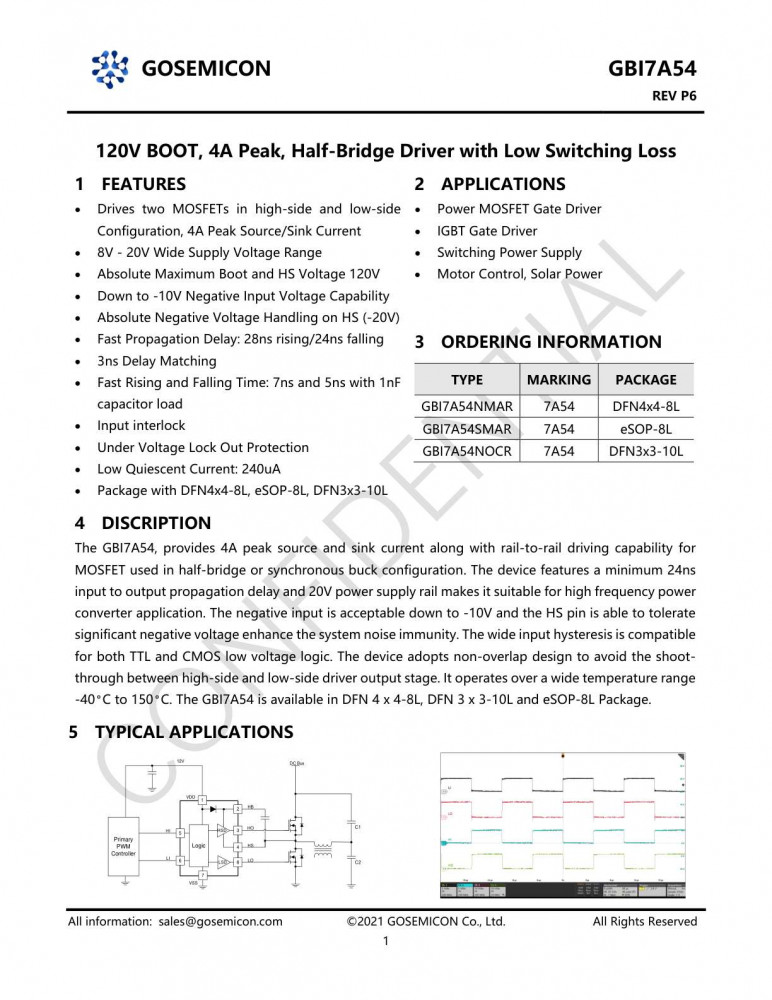 GBI7A54 datasheet page 1
