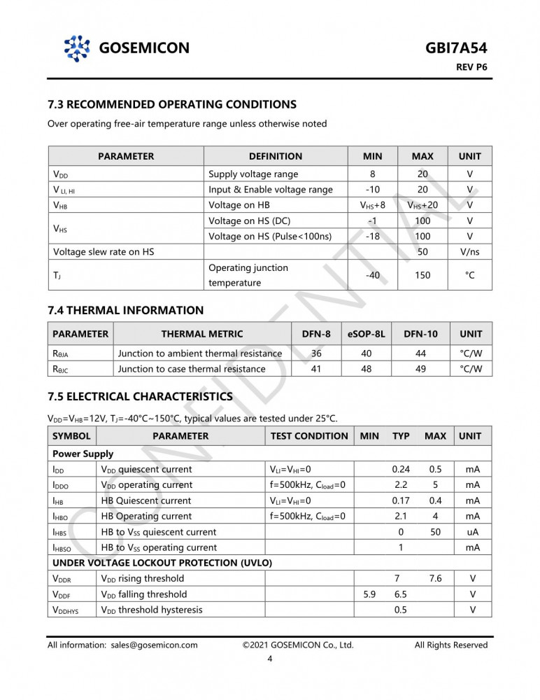 GBI7A54 datasheet page 4