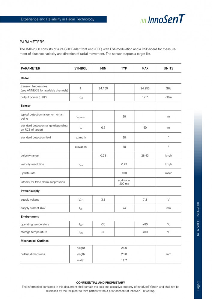 IMD-2000 datasheet page 2