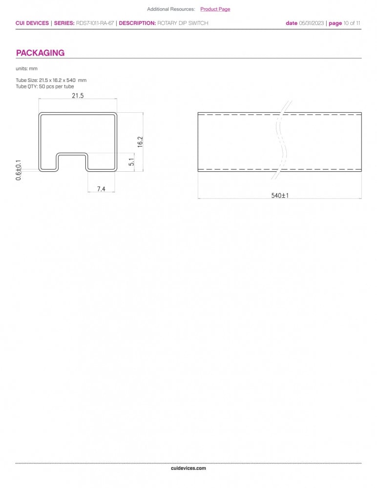 CUI RDS7 datasheet page 10