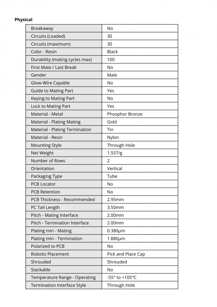MOLEX 878313030 product document preview, page 3