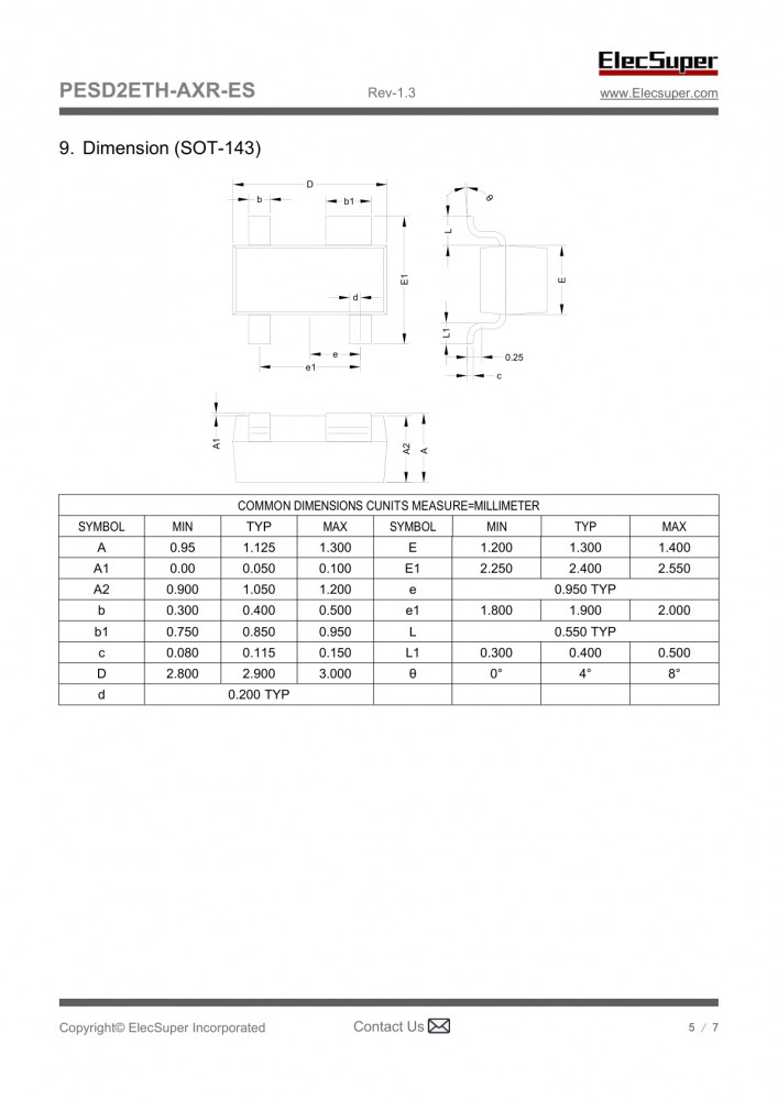 PESD2ETH-AXR-ES datasheet page 5