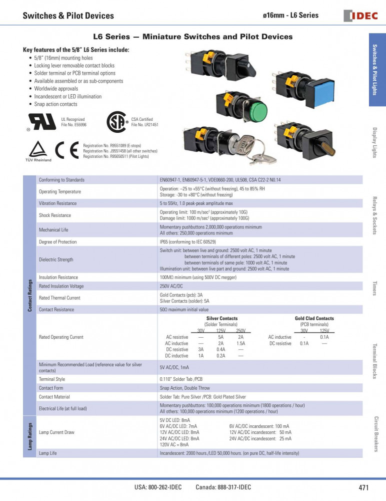 JRH Electronics L6 Series document page 1