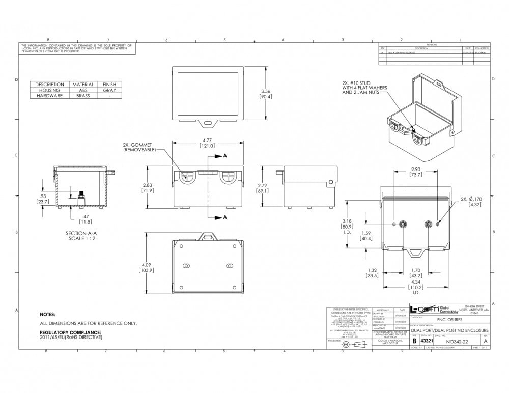 L-com NID342-22 technical document page