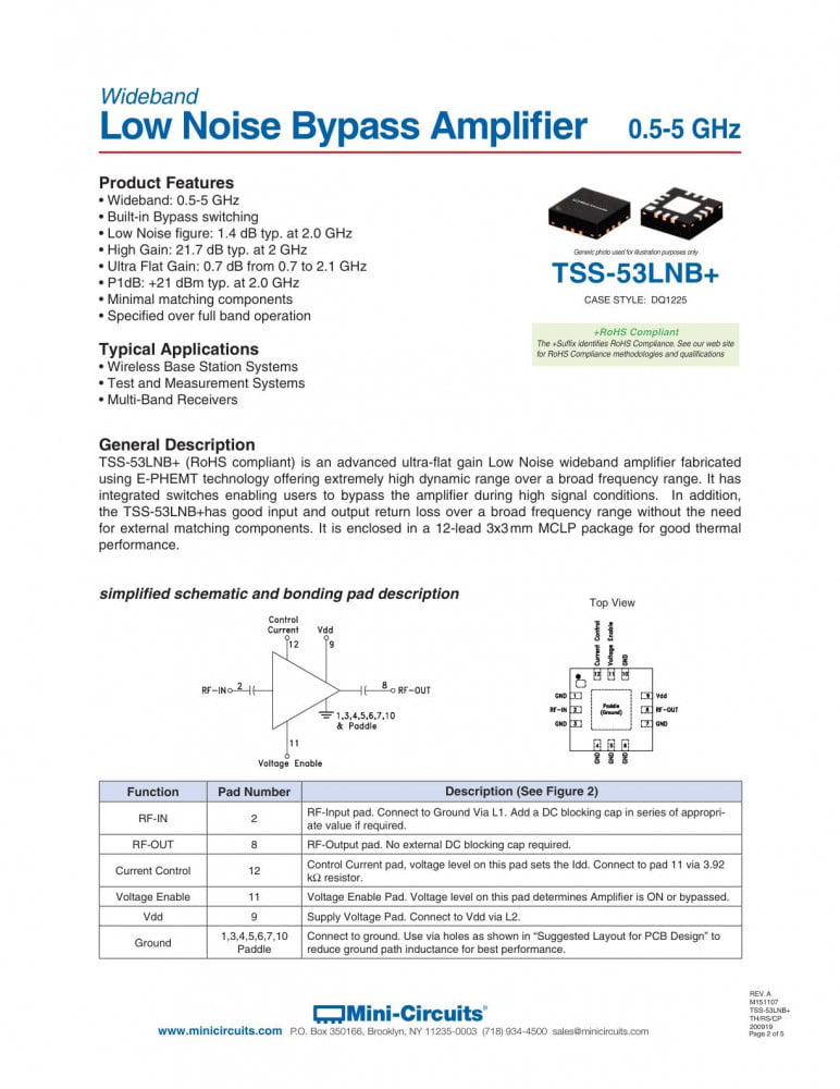 TSS-53LNB+ datasheet page 2
