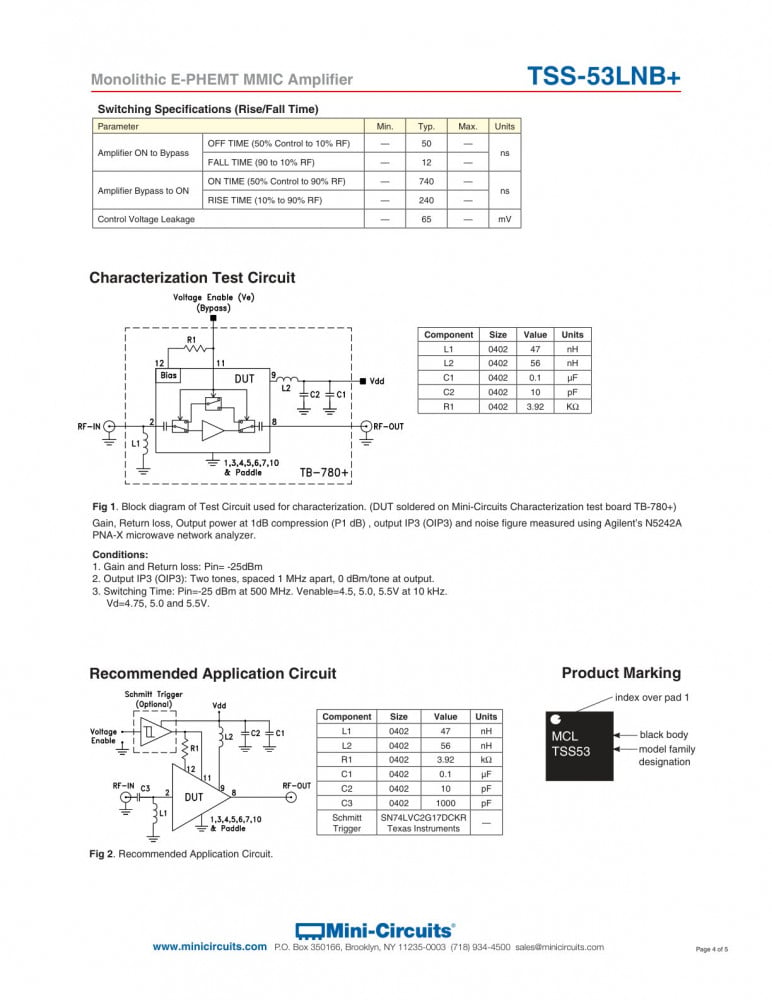TSS-53LNB+ datasheet page 4