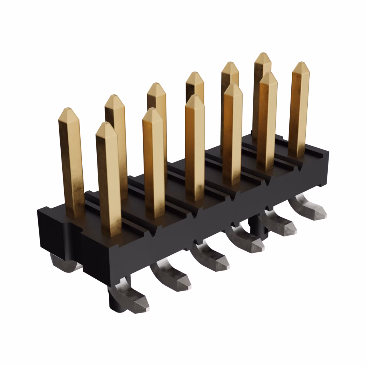 Milli-Grid Header, Vertical, Surface Mount, 42 Circuits, 0.76µm Gold (Au) Plating, Mating Pin Length 3.80mm, with Pegs, Tube, Lead-Free