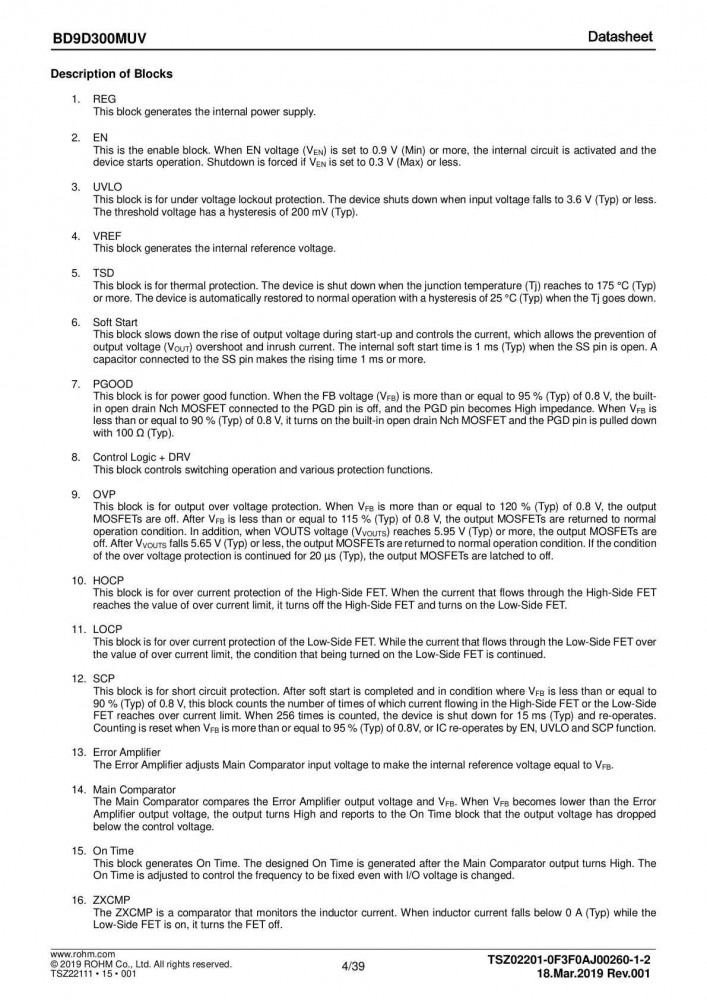 BD9D300MUV-E2 document page 4