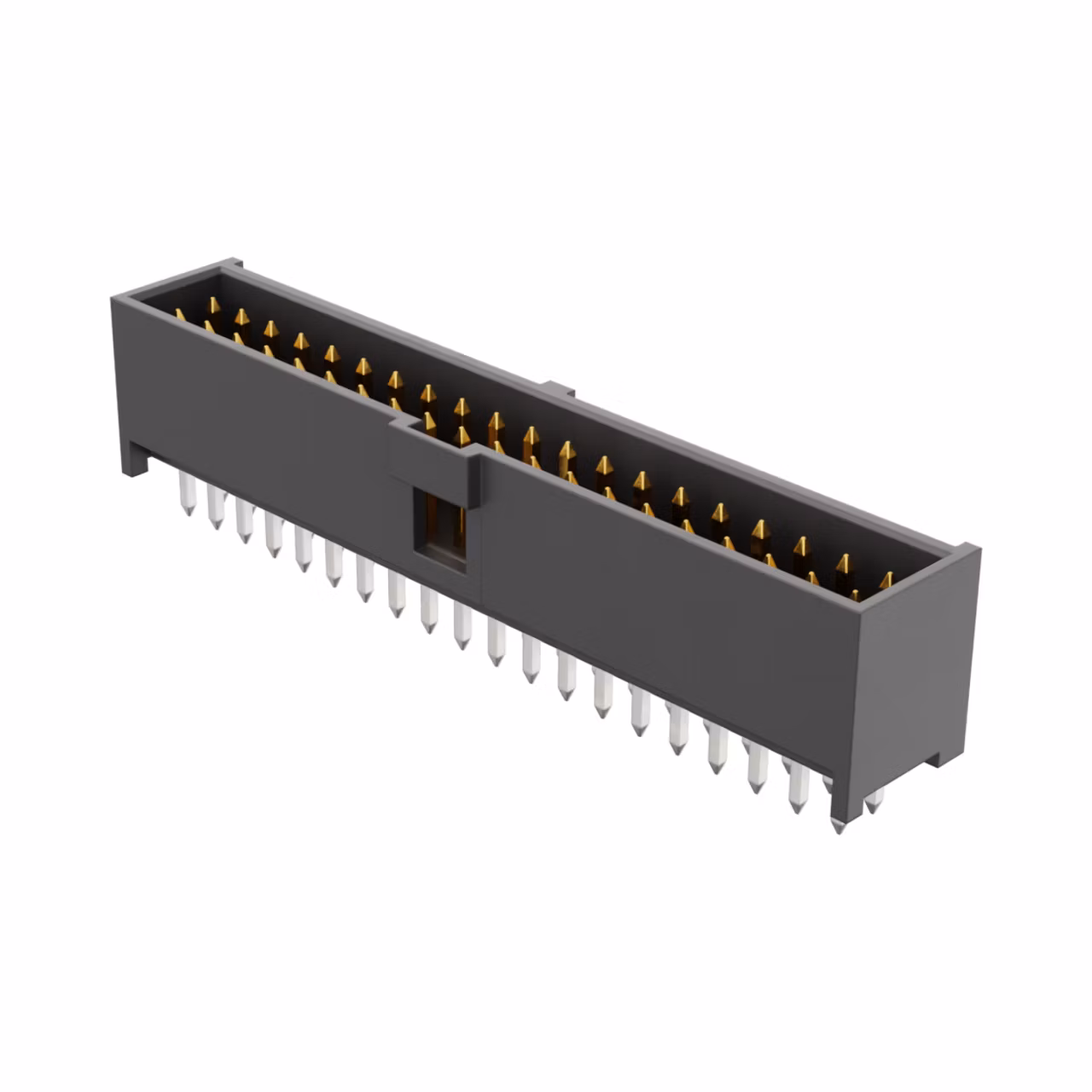 C-Grid III PCB Header, 2.54mm Pitch, Through Hole, Dual Row, Vertical, Shrouded, 2.90mm Tail Length, 40 Circuits, Gold (Au) Flash Plating for sale