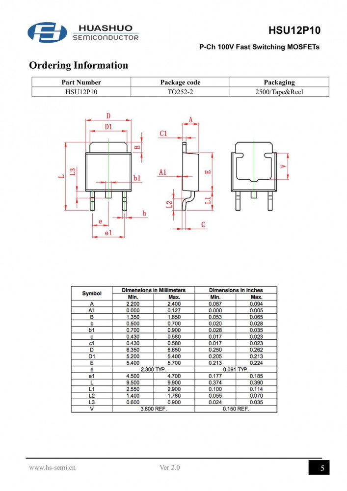 HSU12P10 datasheet page 5