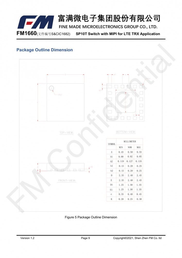 FM1660 technical document page 9