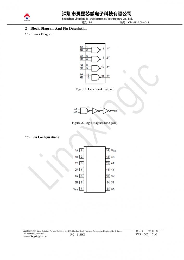 CD4011 datasheet page 3