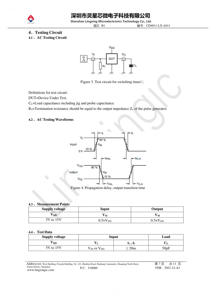 CD4011 datasheet page 7