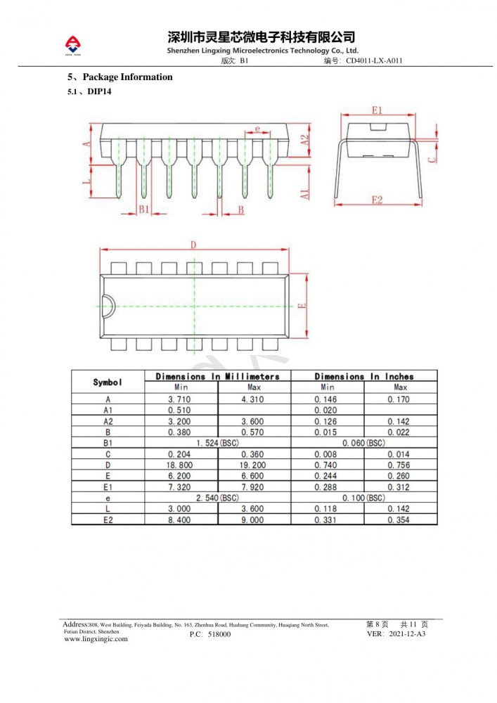 CD4011 datasheet page 8