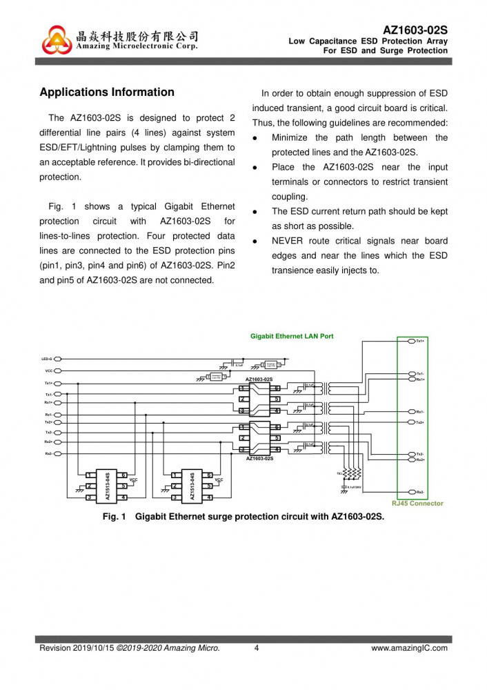 AZ1603-02S datasheet page 4