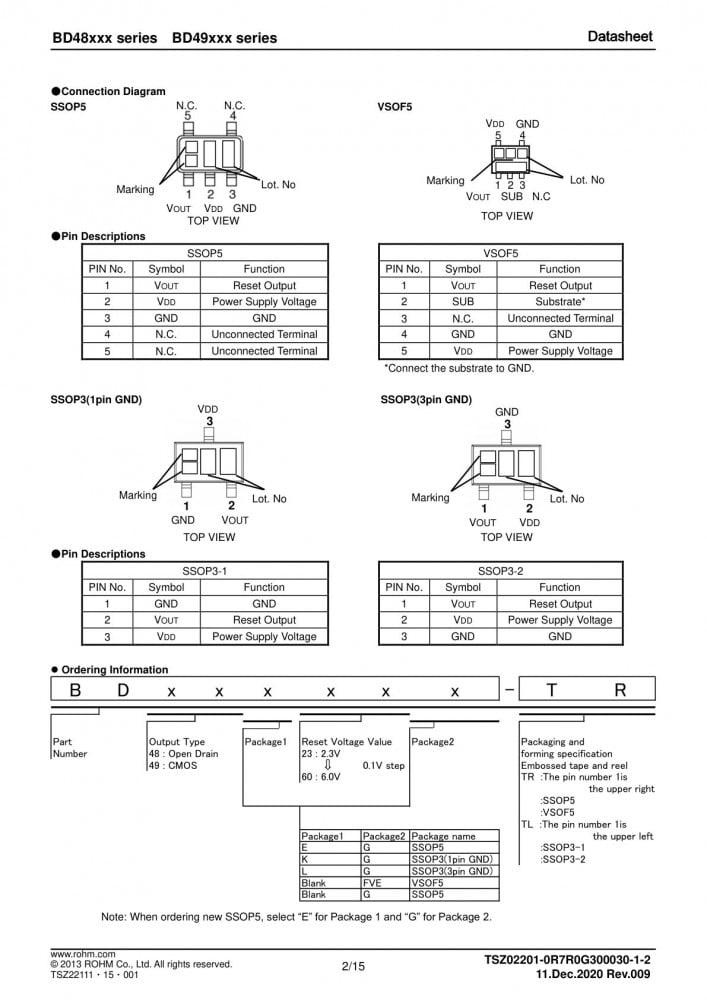 BD4823G-TR technical document page 2
