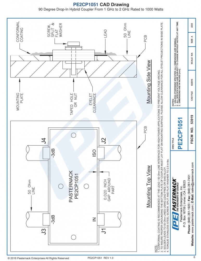 PE2CP1051 datasheet page 6