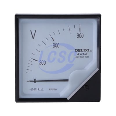 Delixi Electric 42L6V100V Analog Voltmeter Chip for Precision Voltage Measurement
