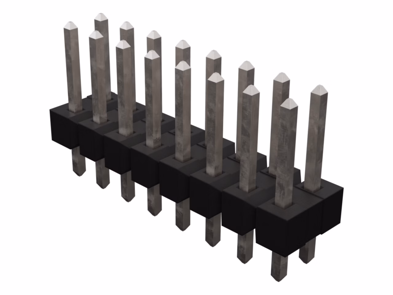C-Grid Header, 2.54mm Pitch, Through Hole, Dual Row, Vertical, 16 Circuits, 2.54µm Tin (Sn) Plating, Tray Packaging, Lead-Free for sale
