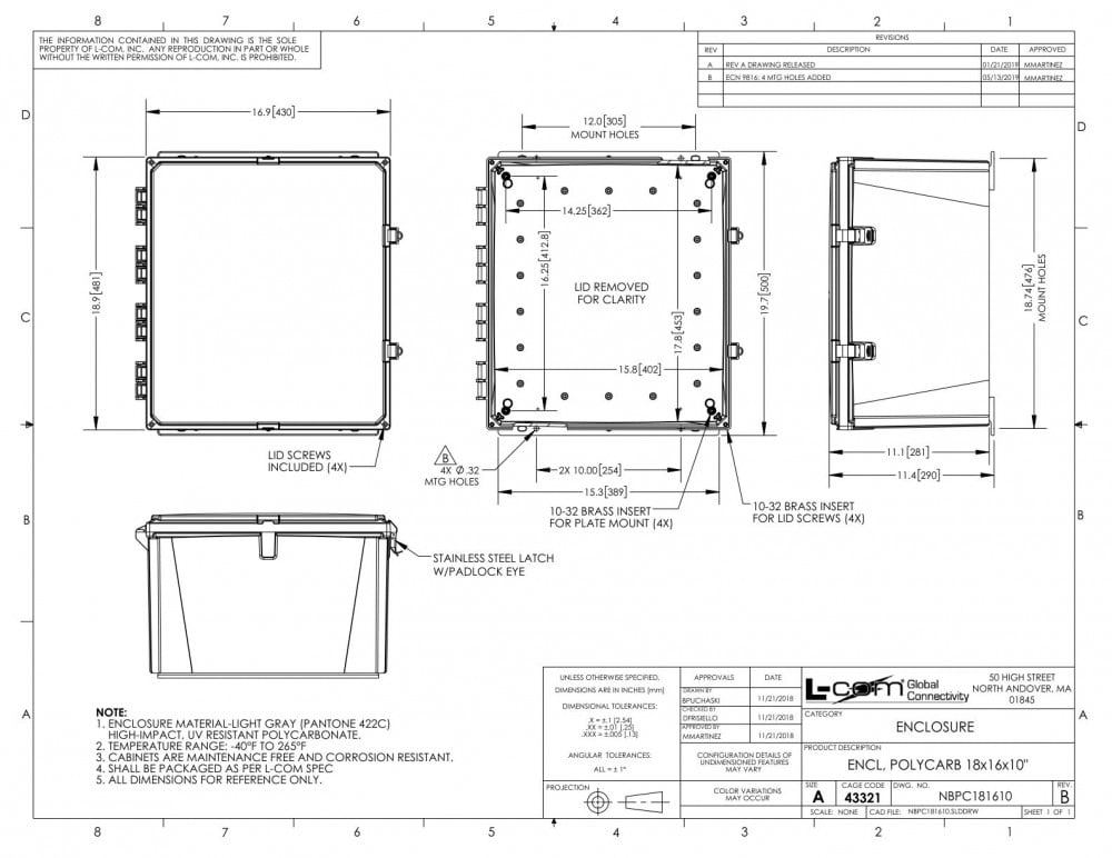 L-com NBPC181610 technical document page