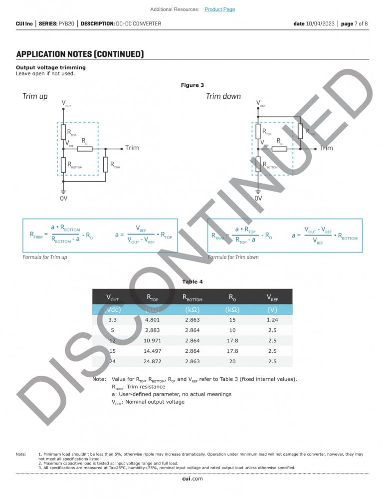 CUI PYB20 series datasheet page 7