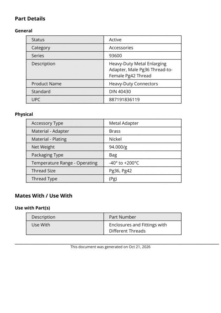 936000109 product document image, page 2