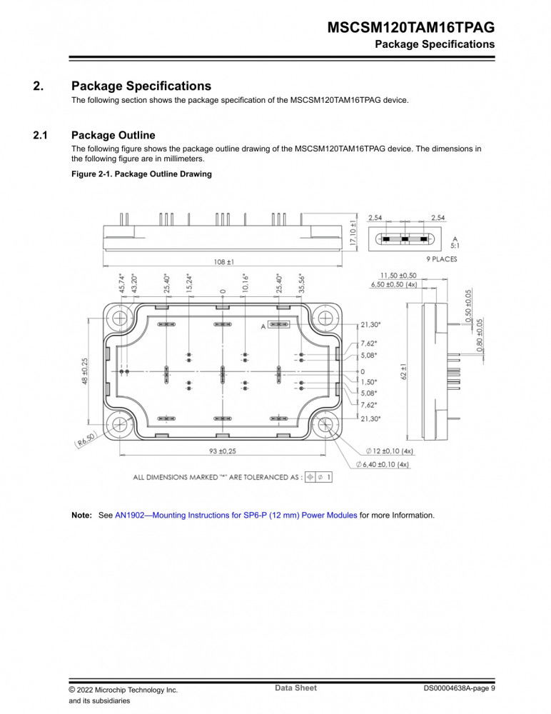 MSCSM120TAM16TPAG technical document page 9