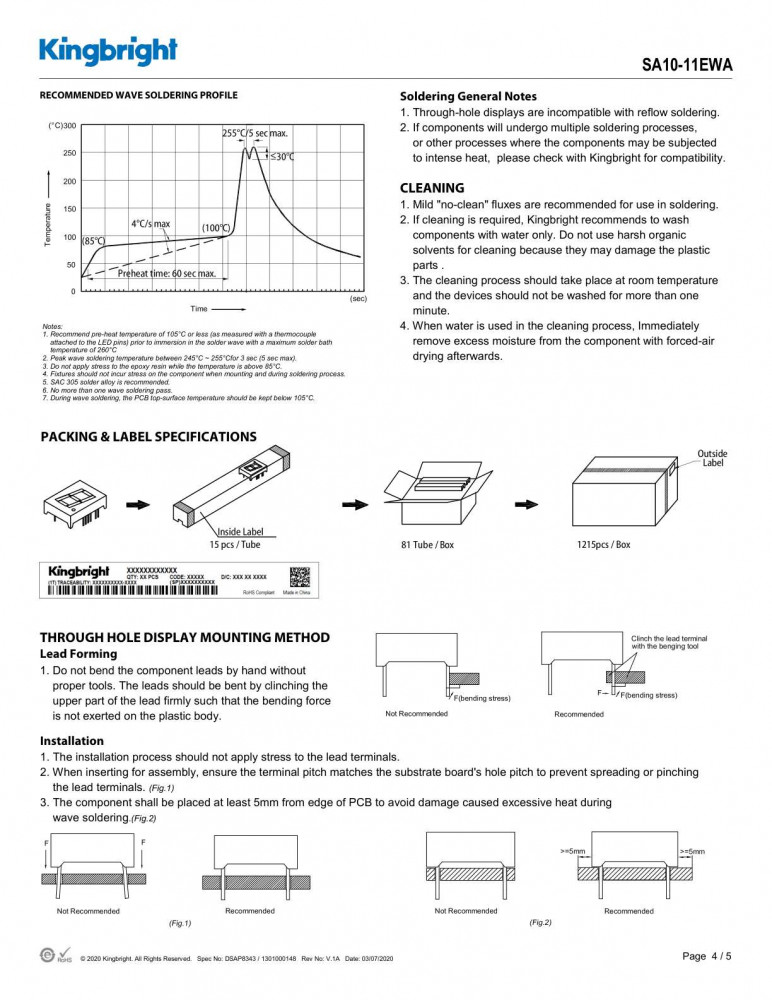 SA10-11EWA datasheet page 4