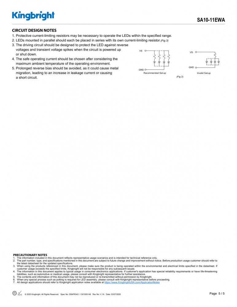SA10-11EWA datasheet page 5