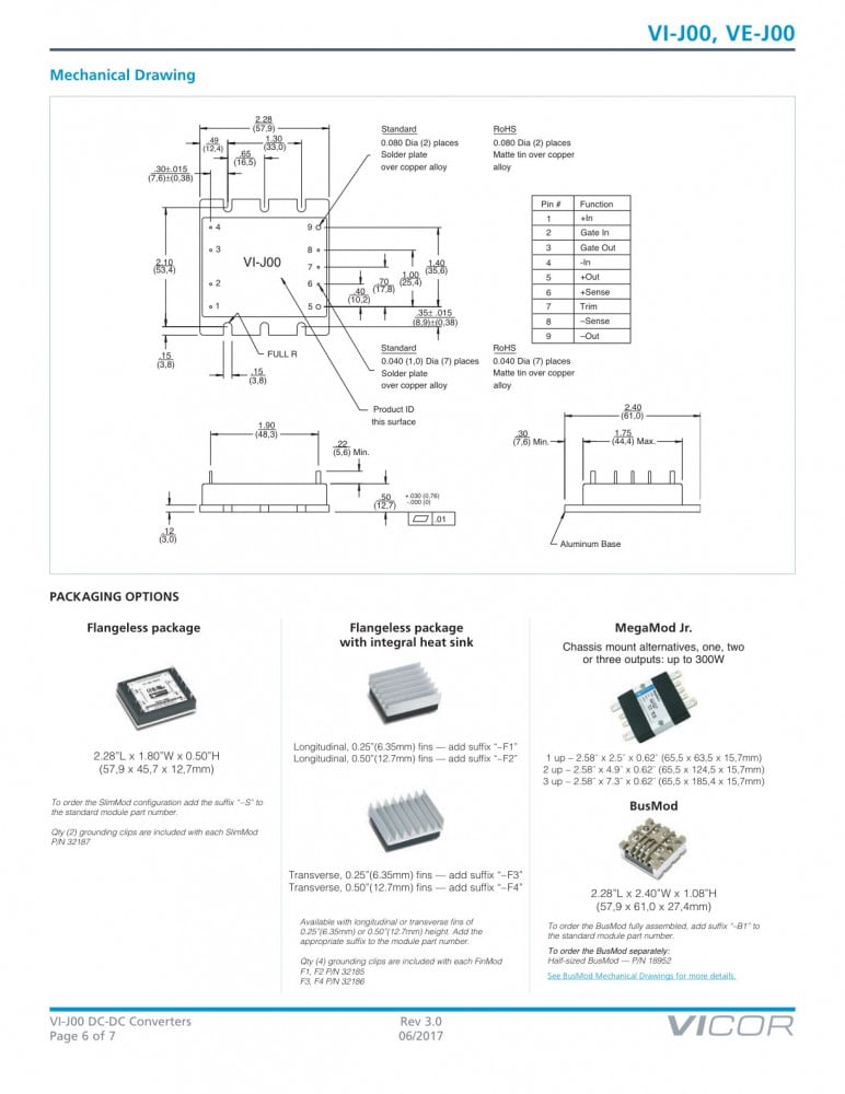 VI-J00 datasheet page 6