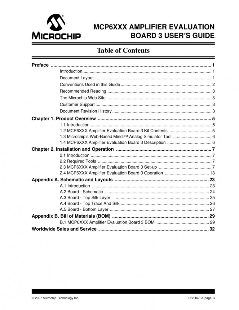 MCP6XXXEV-AMP3 document page 3