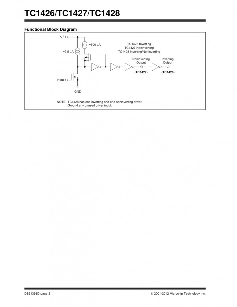 TC1427 datasheet page 2