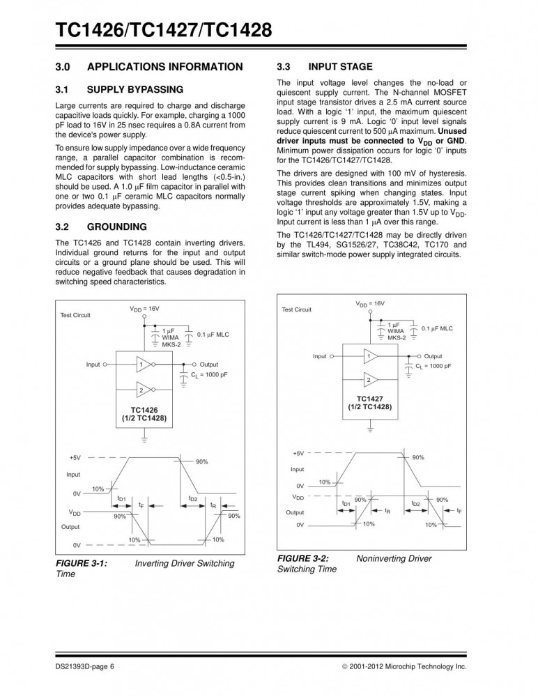 TC1427 datasheet page 6