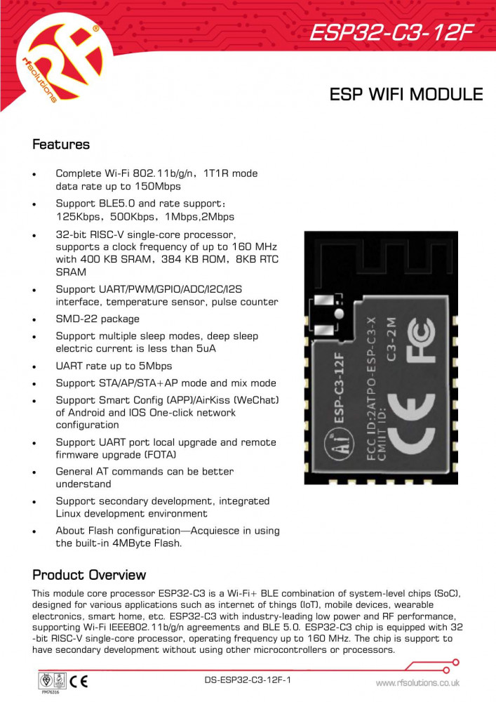 ESP32-C3-12F document page 1