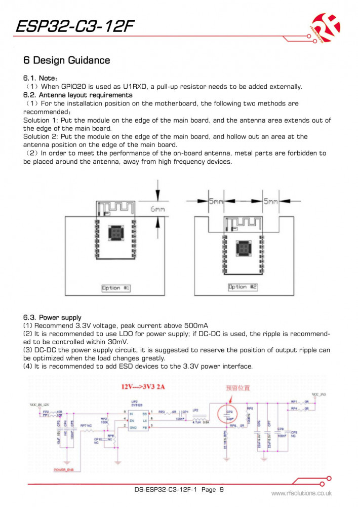 ESP32-C3-12F document page 9