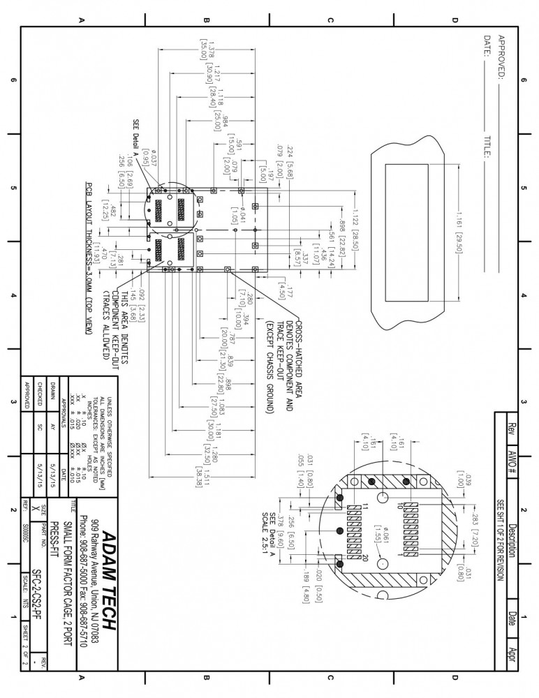 ADAM TECH SFC-2-CS2-PF drawing, page 2