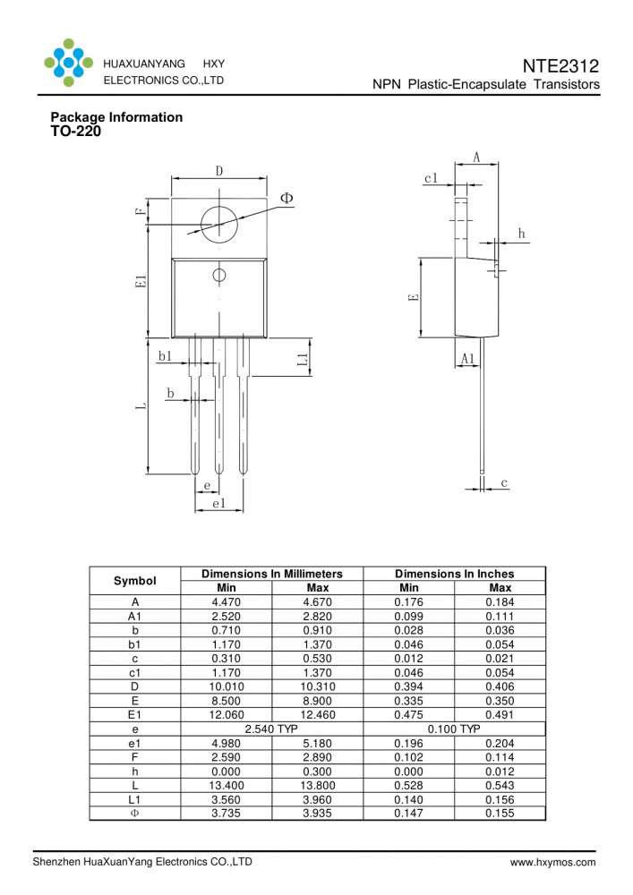 NTE2312-HXY datasheet page 3