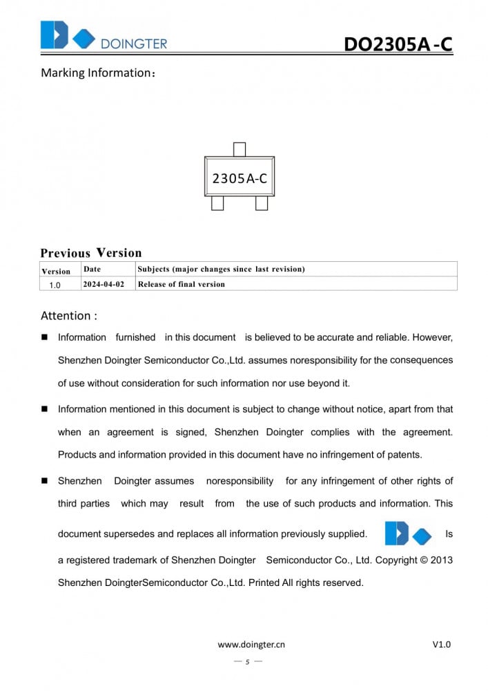 DO2305A-C datasheet page 5