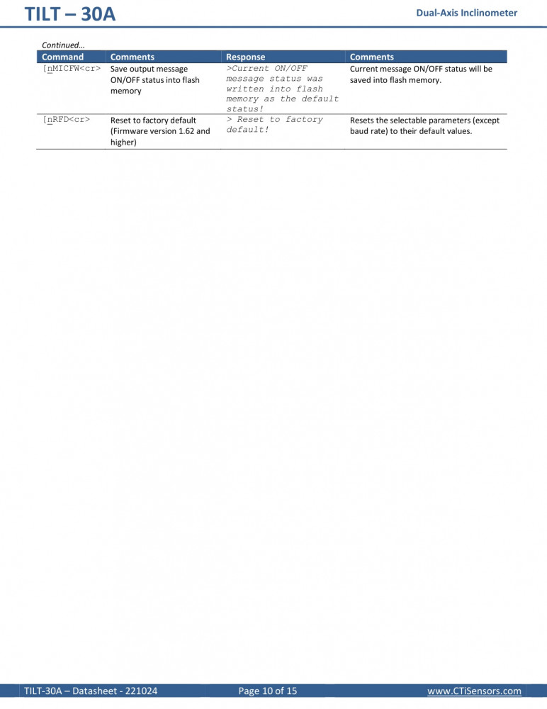 Tilt-30A technical document page 10