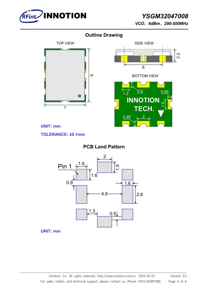 YSGM32047008 datasheet page 4